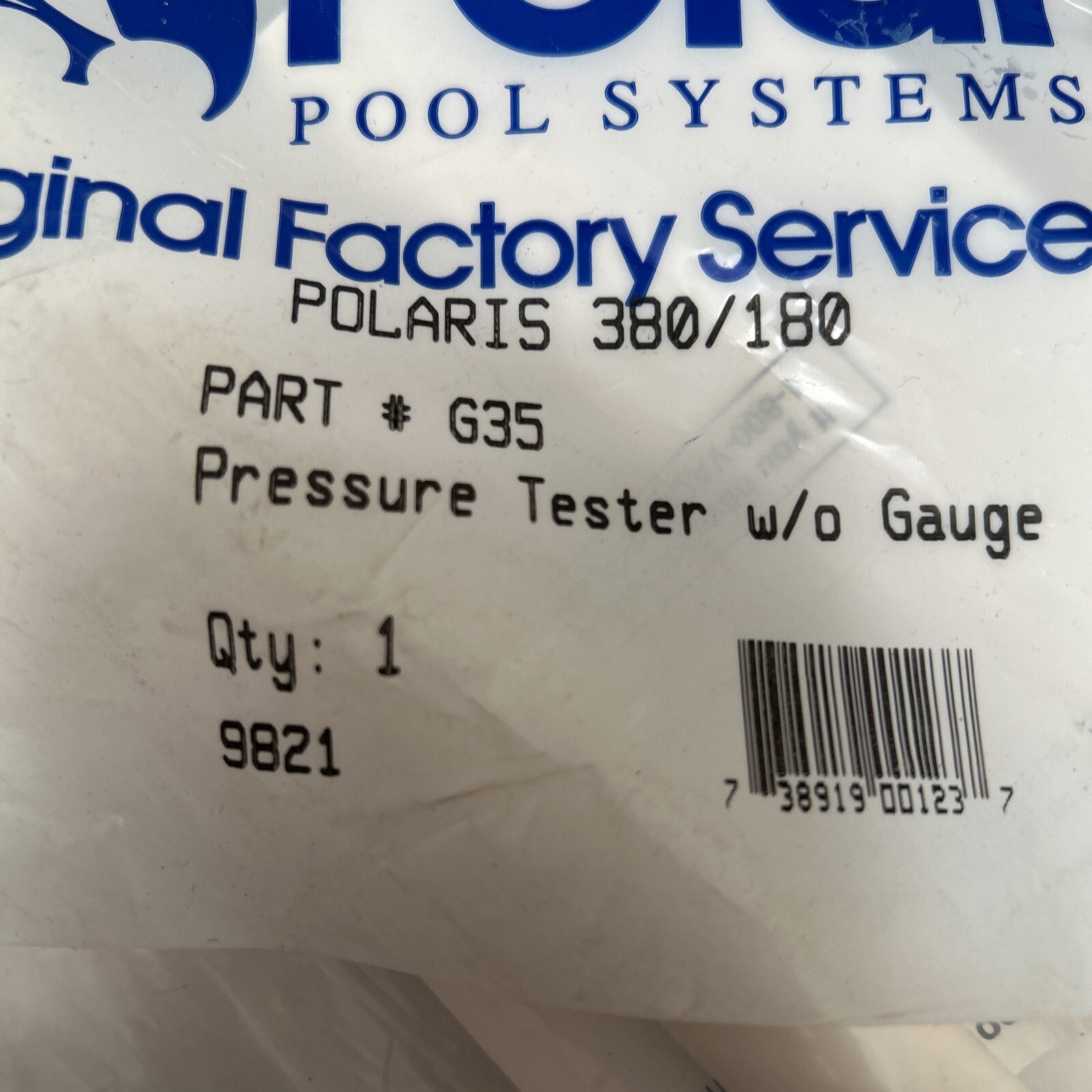Polaris Pool Pressure Tester without Gauge G35, New | eBay