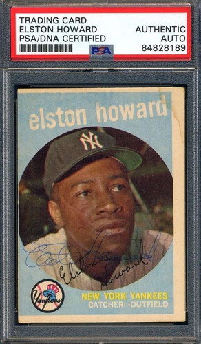 Elston Howard PSA DNA Signed 1959 Topps Autograph | eBay