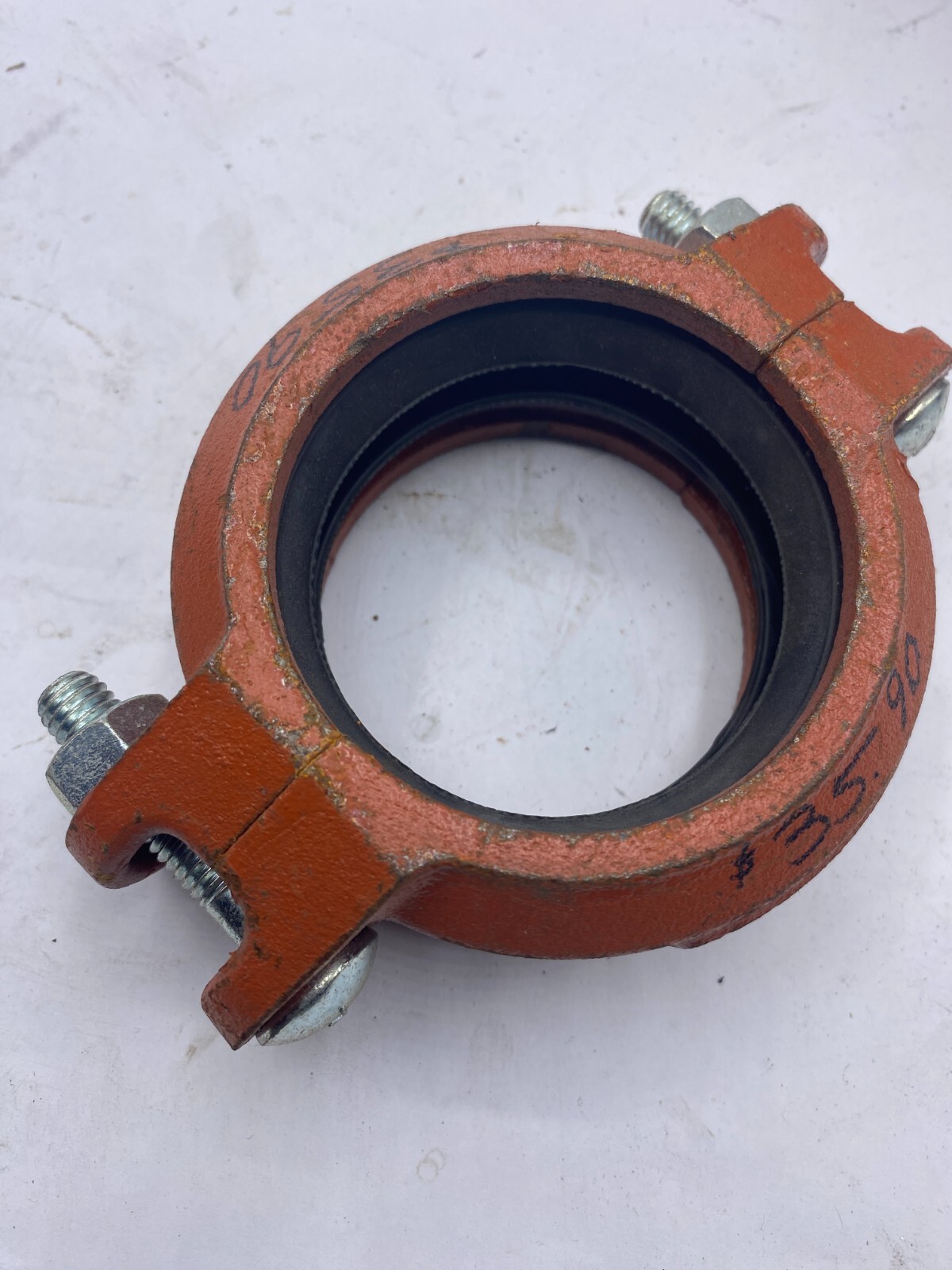 VICTAULIC 2 1/2 / 73-75 Clamp Pipe Coupling Red Style 75 for sale ...