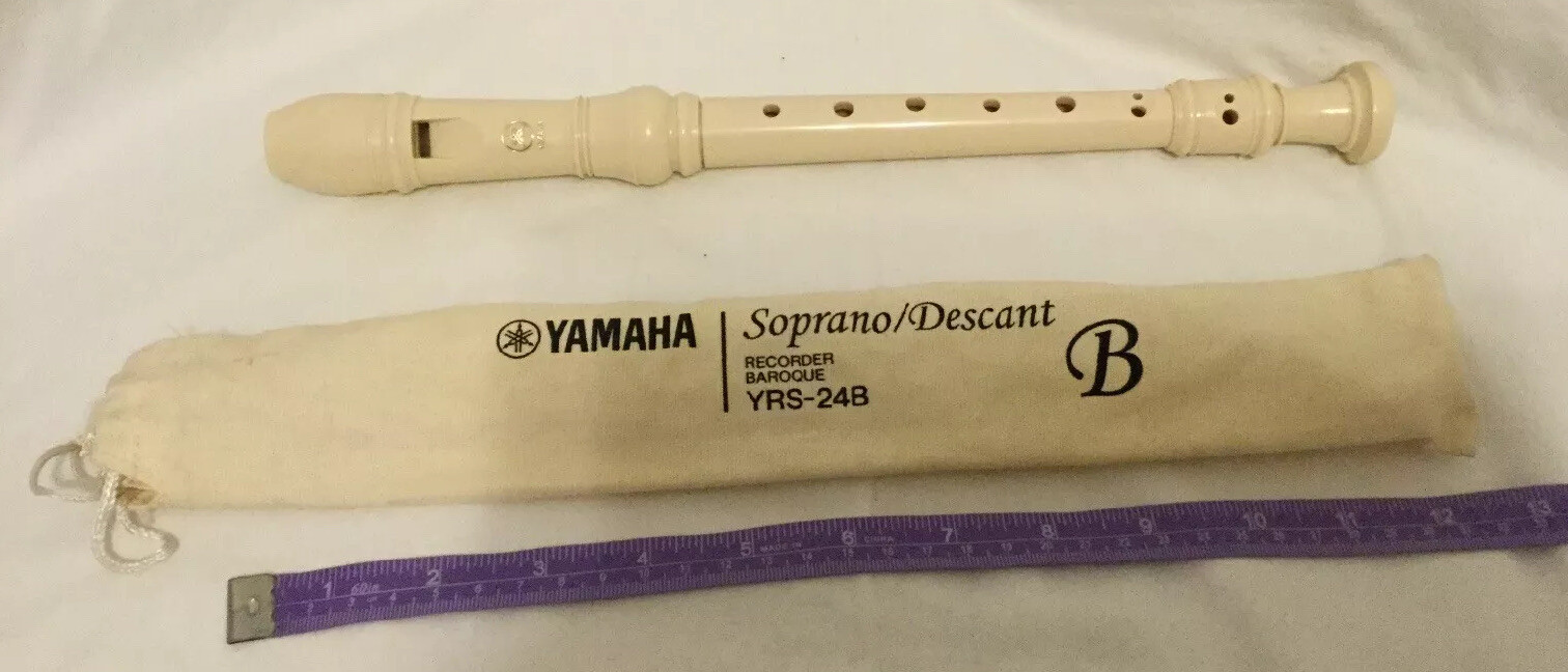 Yamaha Soprano Descant Recorder Baroque YRS-24B W/Bag * Used * | eBay