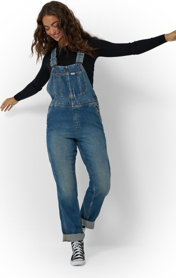 Lee Slim Straight Leg Denim Overall Size L. - Large | eBay