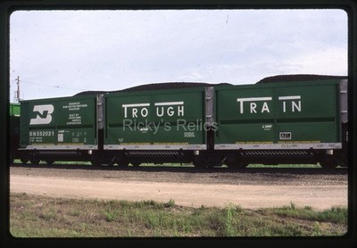 Original Slide BN #552021 Trough Train Burlington Northern 1995 Lincoln ...