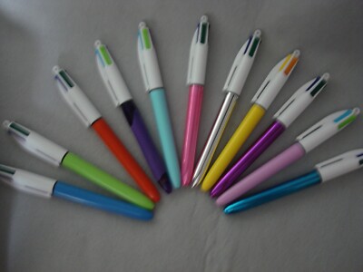 BIC 4 colour ink biro pen various colours | eBay UK