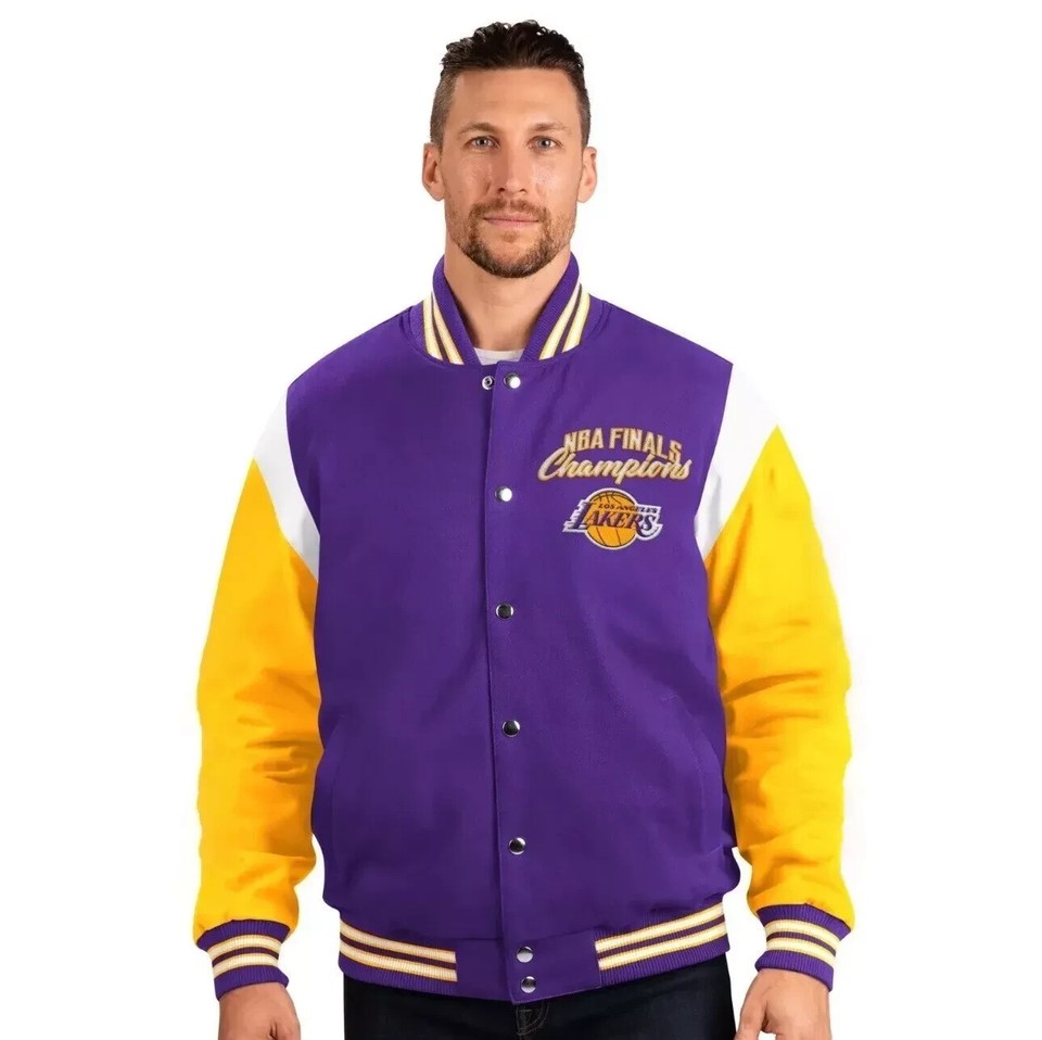 Los Angeles Lakers NEW 17-Time 17X NBA Finals Champions Varsity Jacket ...