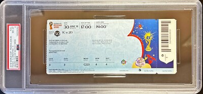 2018 WORLD CUP TICKET 6/30 FRANCE ARGENTINA PSA 8 MBAPPE 2 G & 1ST V ...