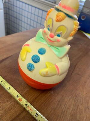 Vintage (1977) Roly Poly Musical Clown Baby's Toy - Sanitoy, Inc. | eBay