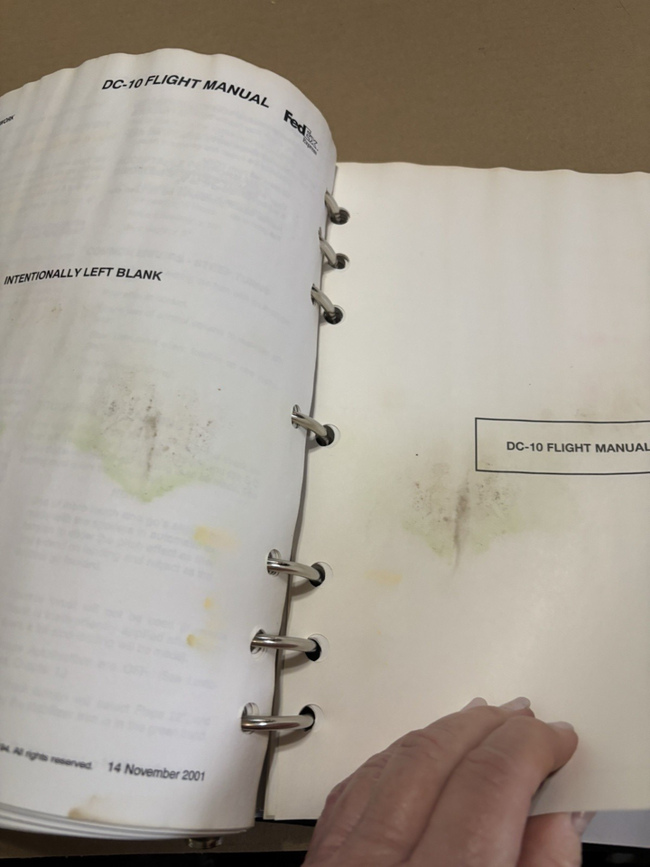 FedEx DC-10 Airplane Flight Manual Training Reference Lot of 3 | eBay