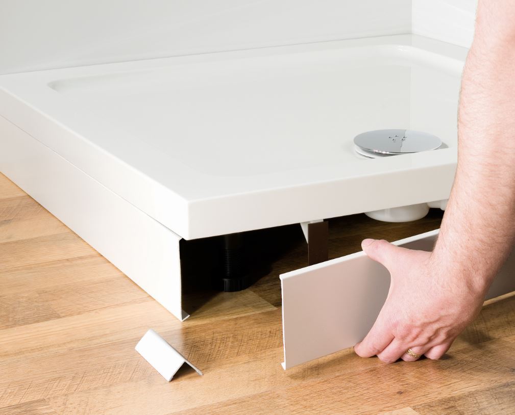 Riser Kit Shower Tray Easy Plumb Stone Enclosure Straight Square ...