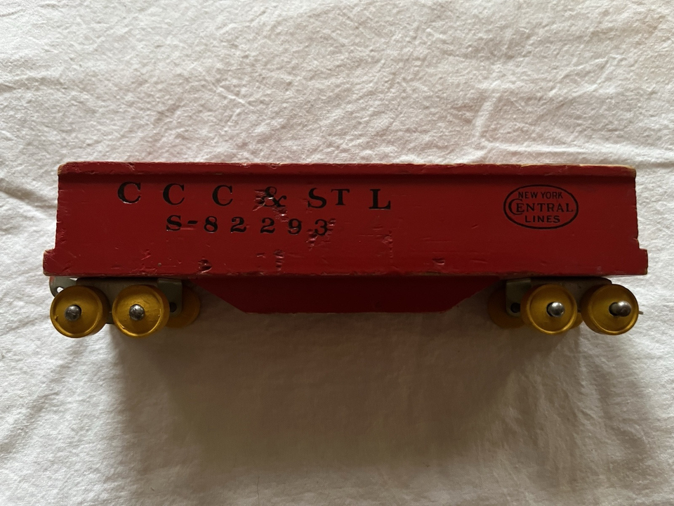 Vintage Strombecker wooden toy train six piece set (large set) | eBay
