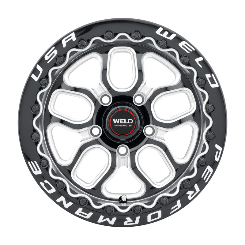 Weld S907 15X10 Laguna Beadlock 5X114.3 ET25 BS6.5 Gloss Black Mustang ...