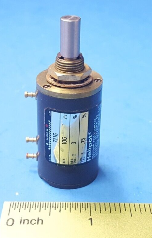 Potentiometer , 7216 , HELIPOT , 100 OHM , 3 % , LIN ± 0.25% | eBay