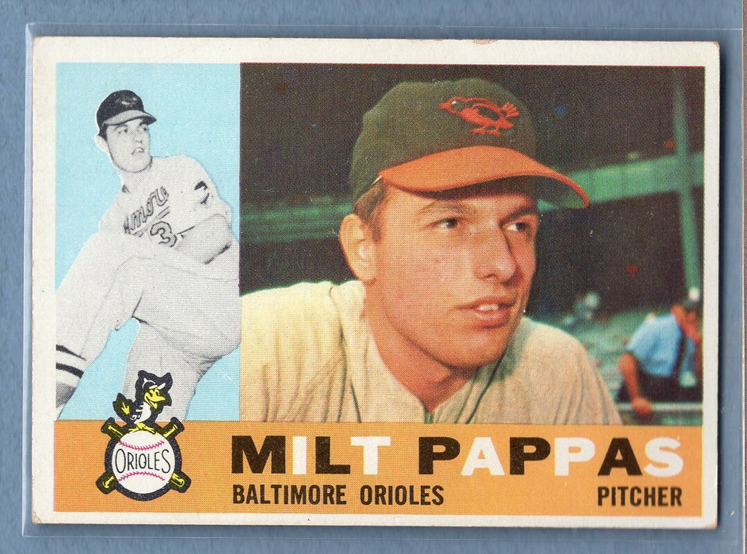 1960 Topps #12 Milt Pappas EX GO550 | eBay