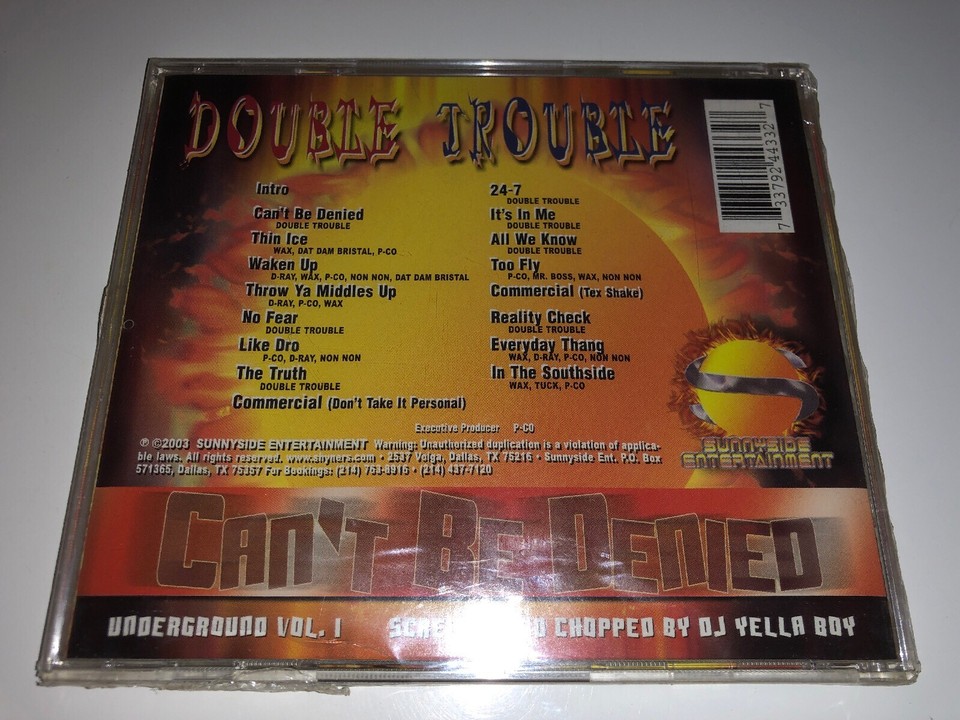 CD: DOUBLE TROUBLE - Can’t Be Denied (2003 SunnySide Ent.) Sealed OOP ...