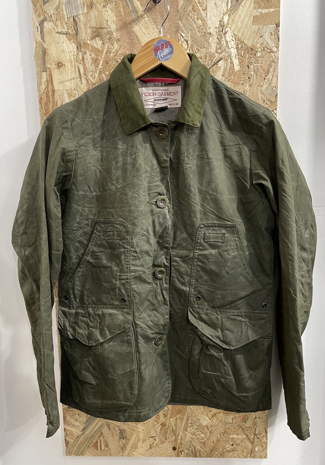 Filson Wax Upland Work Jacket Green Coat Made In USA … - Gem