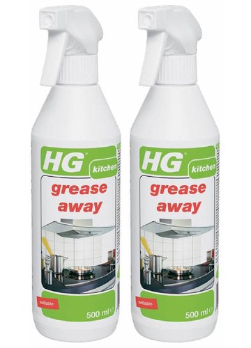 HG Grease Away Degreaser Spray 500ml Heavy Duty Kitchen and Surface ...