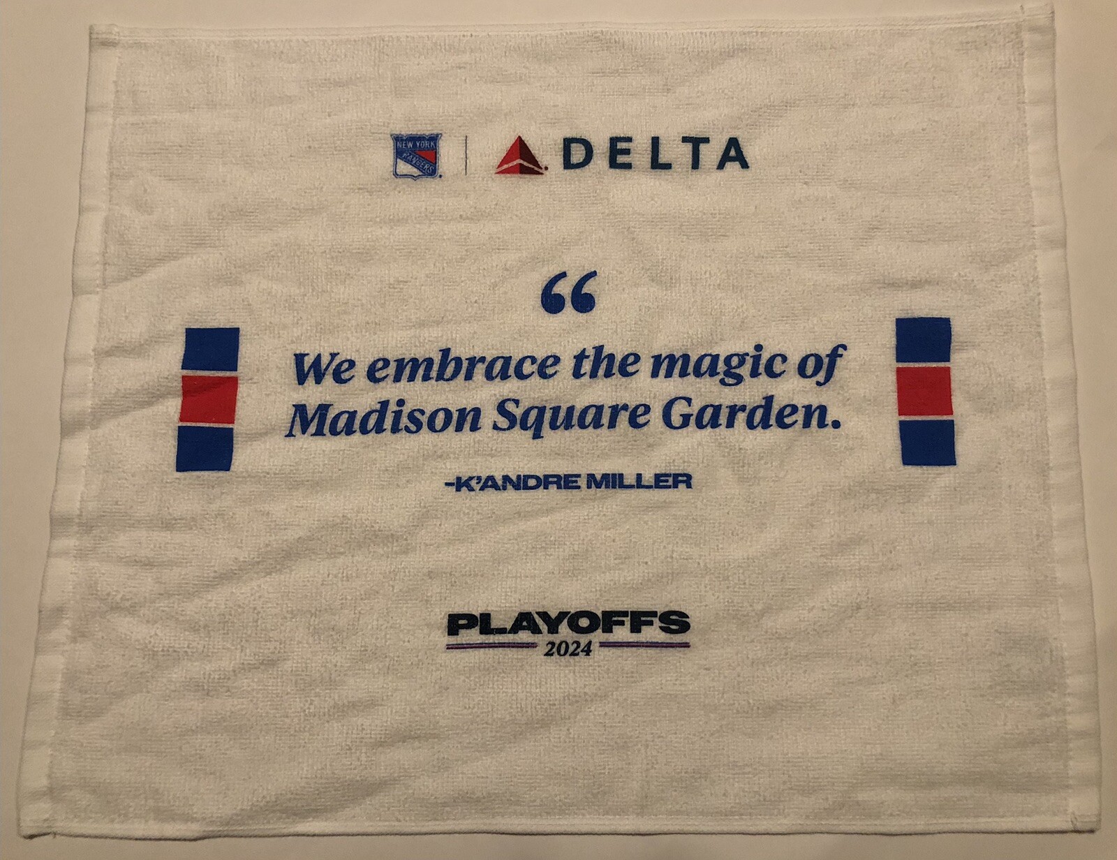 New York Rangers 2024 Stanley Cup Playoffs Round 2 Game 5 Rally Towel 5 ...