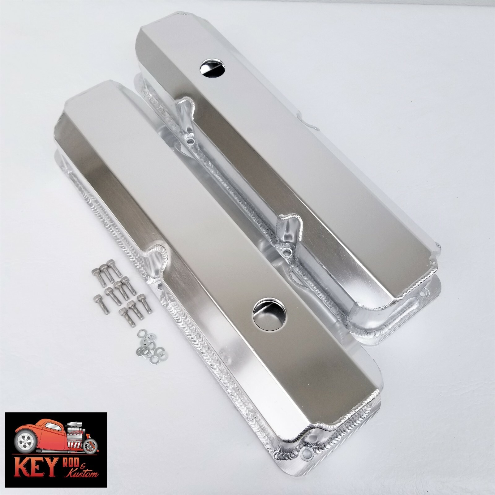 Big Block Ford FE Satin Fabricated Valve Covers 352 360 390 427 428 | eBay