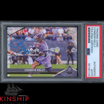 Connor Kelly signed Topps Trading Card PSA DNA Slab Lacrosse PLL Auto ...
