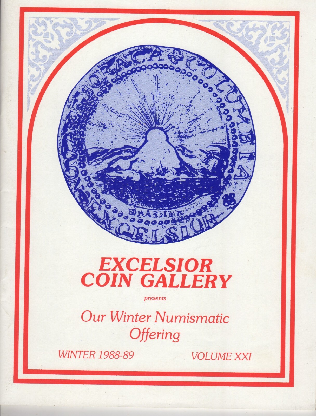 COMPLEMENTARY COPY EXCELSIOR COIN GALLERY WINTER 1988-89 | eBay