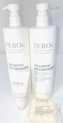 2x Gilchrist & Soames Zero% SHAMPOO Naturally KIND 15oz +1 LOTION & Bar ...