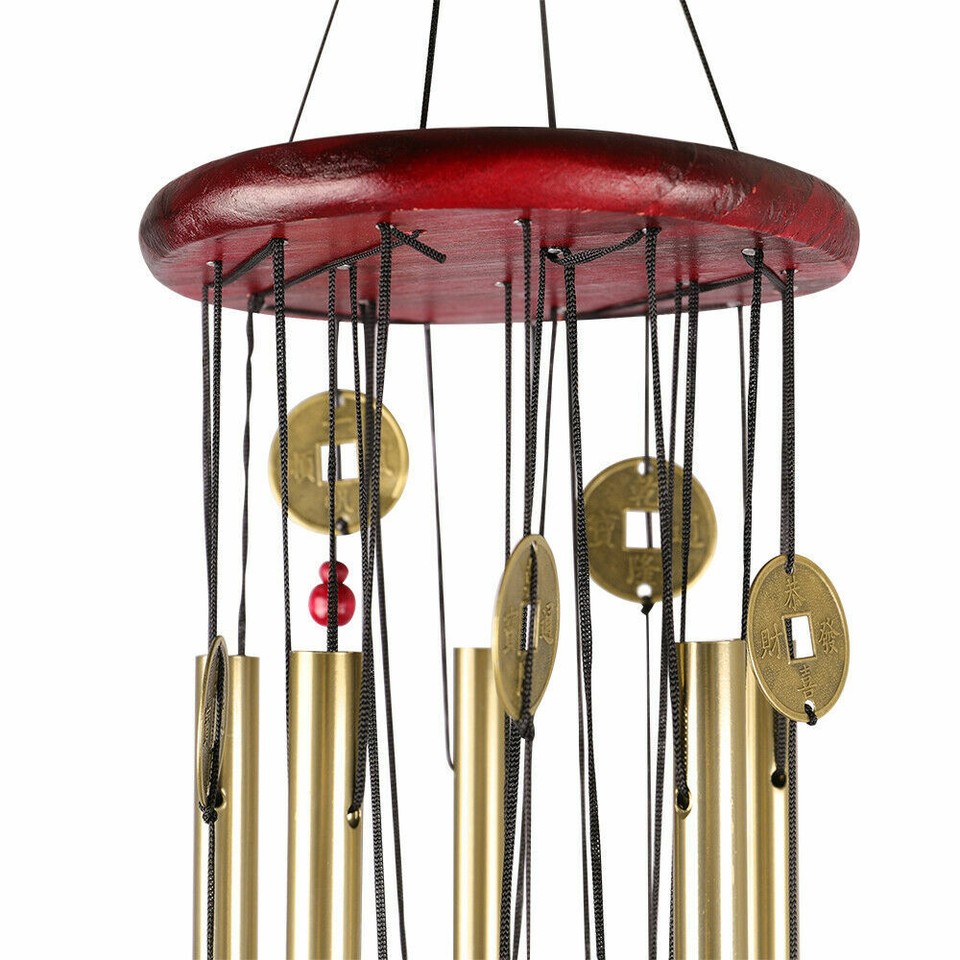 Large Wind Chimes 10 Tube 5 Bells Metal Church Bell Outdoor Garden ...