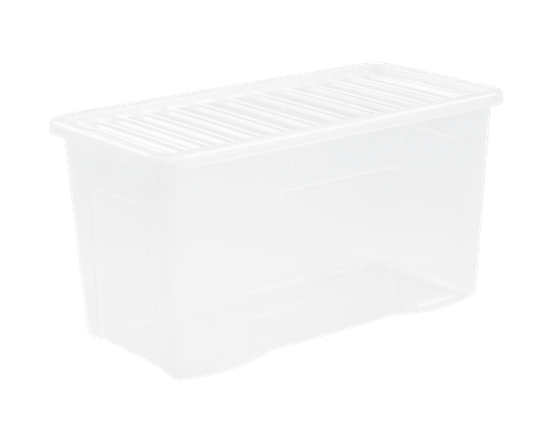 Large Crystal Clear Plastic Containers Home Storage Boxes with Lids ...