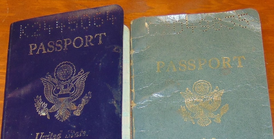 VERY OLD RARE *2 TWO Passports 1972 to 1984 World Travel Stamps African ...