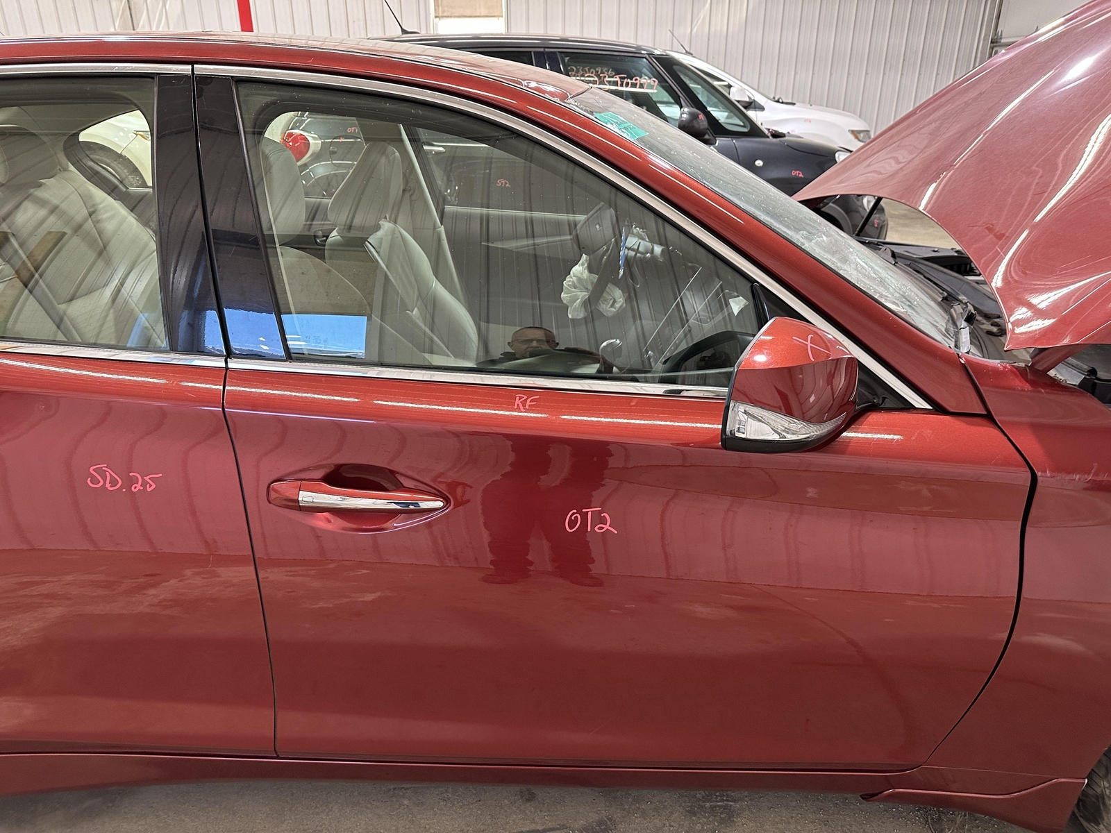 2014-2021 Infiniti Q50 14-21 Passenger Right Front Door Venetian Ruby ...