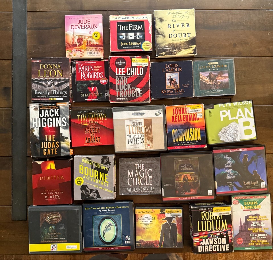 Lot of 34 Audio Books On CD (11 New, 23 Used) - Mixed lot | eBay
