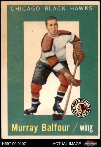1959 Topps #33 Murray Balfour Blackhawks RC 4 - VG/EX | eBay