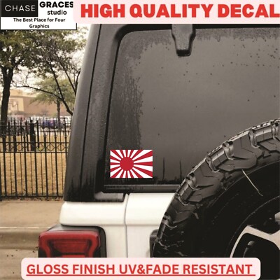 Japan Rising Sun Flag Sticker Decal Vinyl japanese rising sun naval ...