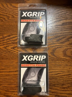2 X-Grip Magazine Grip Adapters For Beretta PX4SC 9MM & 40 S&W ...