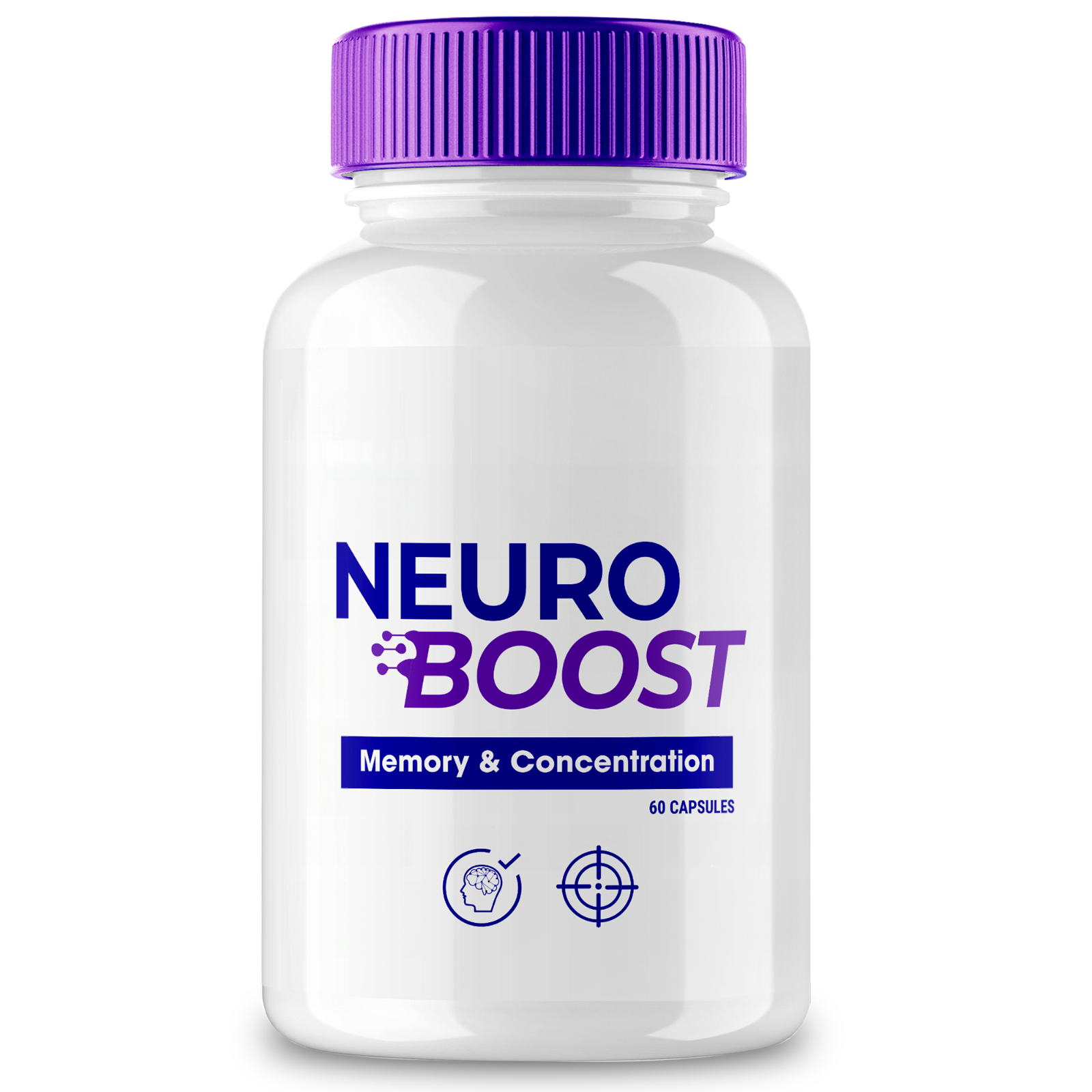 Neuro Boost Brain Supplement Pills for Memory and Focus (60 Capsules ...
