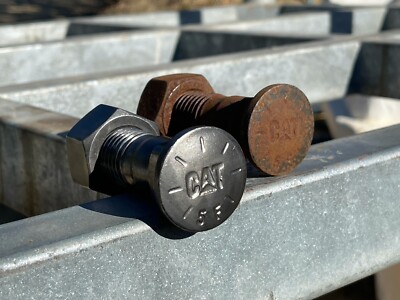 CAT Caterpillar (wheel?) Stud Bolt & Nut suit Paper Weight Man Cave Bar ...