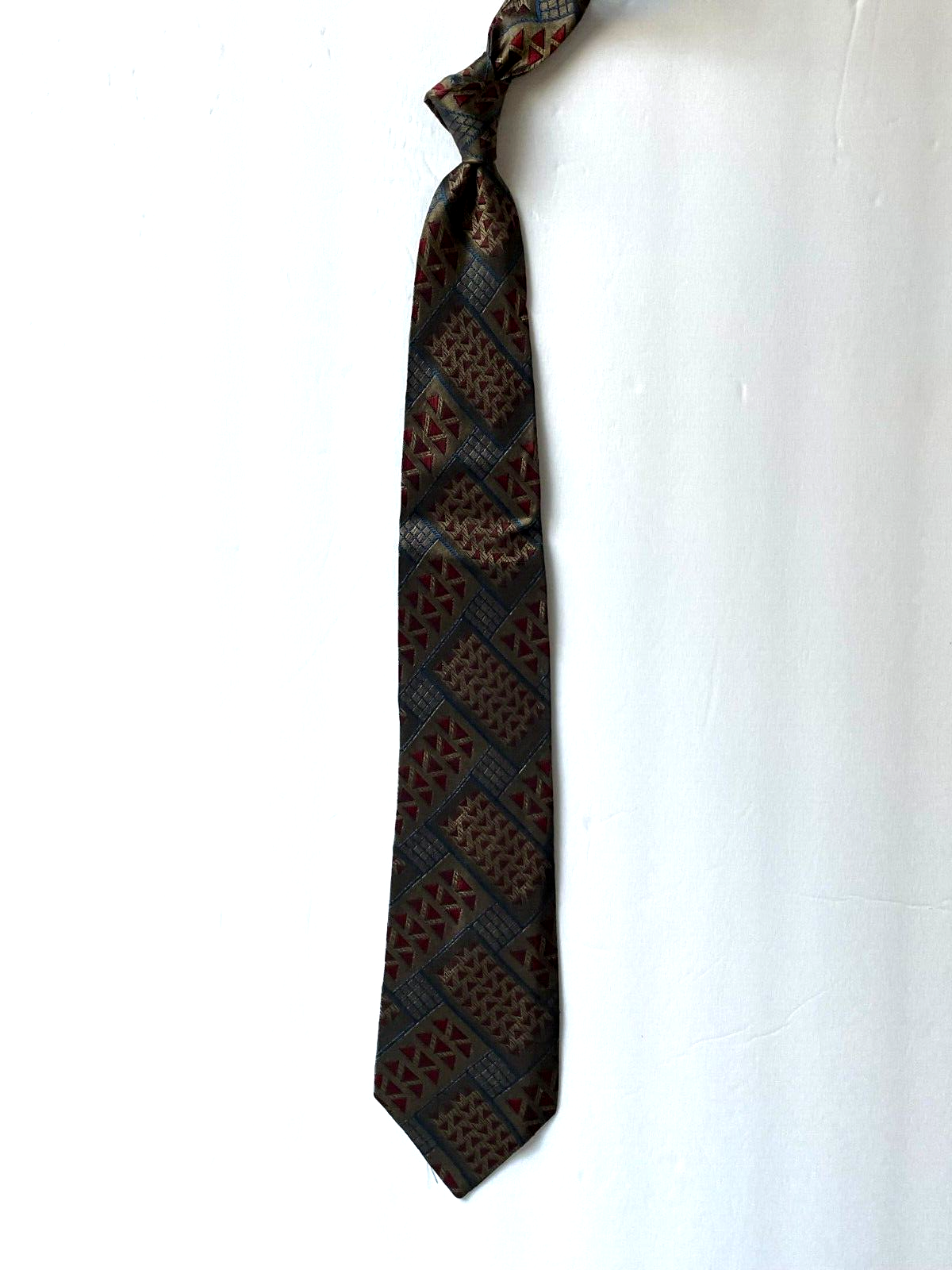 Gold Red Blue VERRI Silk Tie Italy | eBay