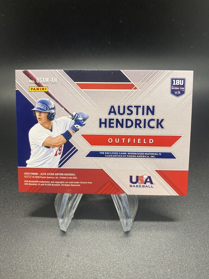 Austin Hendrick 2020 Panini EEE USA Game-Used Material USAM-AH ...
