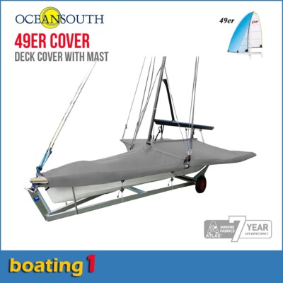 Oceansouth Sailboat Cover for 49ER - Deck Cover with Mast | eBay Australia