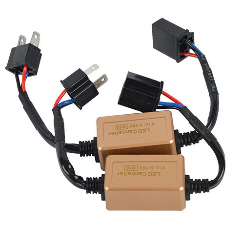 HB2 H4 9003 LED Headlight Decoder Canbus Load Resistor Error FREE Anti ...