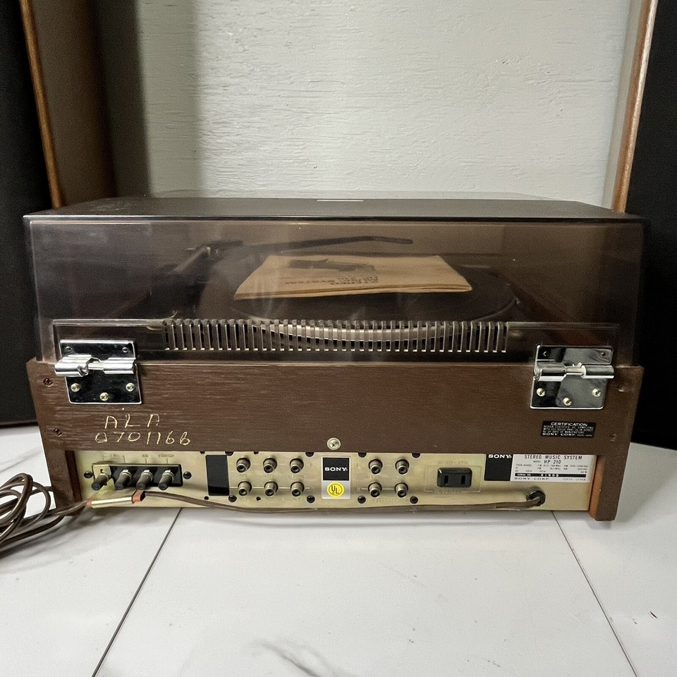 Sony HP-210 Stereo Turntable Music System Solid State Record Player Powers Up | eBay