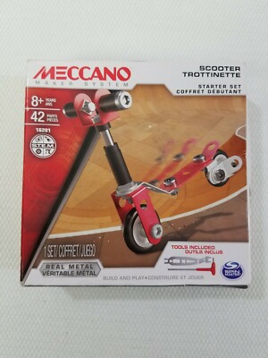 Meccano Scooter maker system starter set New Ages 8 and up free ...