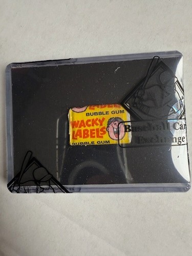 1966 WACKY LABELS SEALED PACK BBCE WRAPPED AUTHENTIC RARE BUBBLE BUM ...
