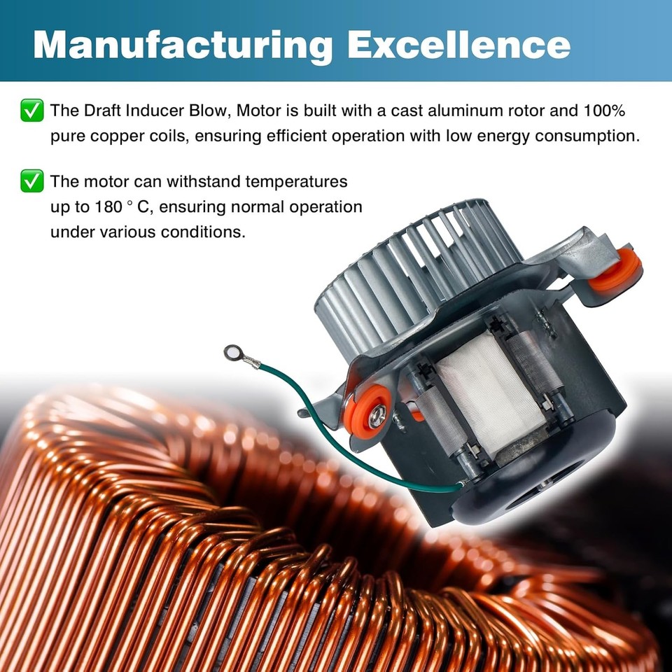 OpenBox 347822-763 Draft Inducer Motor Assbly for Carrier Bryant ...