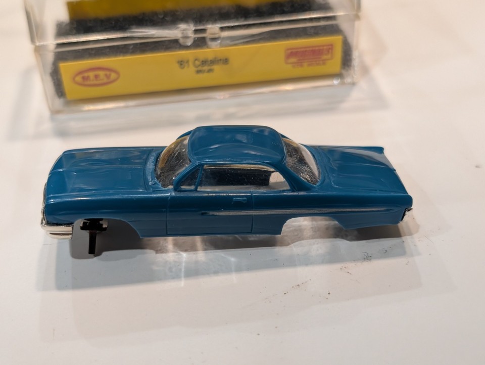 ORIGINAL BOX MEV 1961 61 PONTIAC CATALINA HO SCALE SLOT CAR BODY | eBay