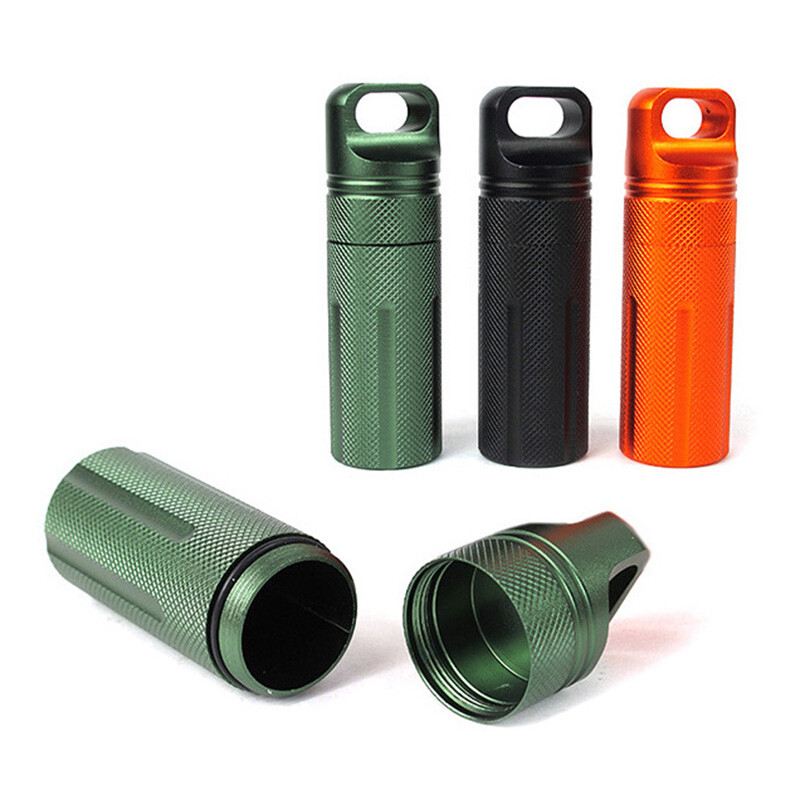 Aluminium Alloy Waterproof Medicine Pill Box Case Capsule Seal ...