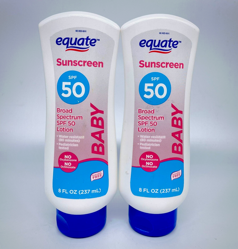 Equate Baby Broad Spectrum Sunscreen Lotion Pediatrician tested SPF 50 ...