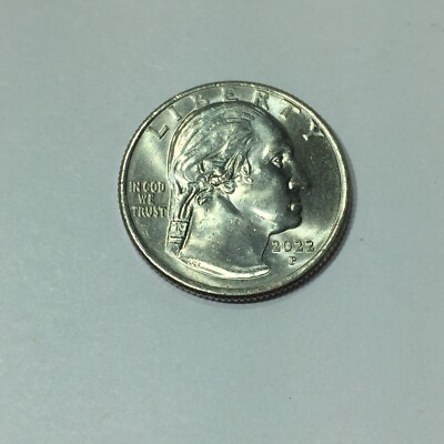WASHINGTON QUARTER 2022 P ERROR FLOWER/HAIR DROOLING GEORGE #101 | eBay