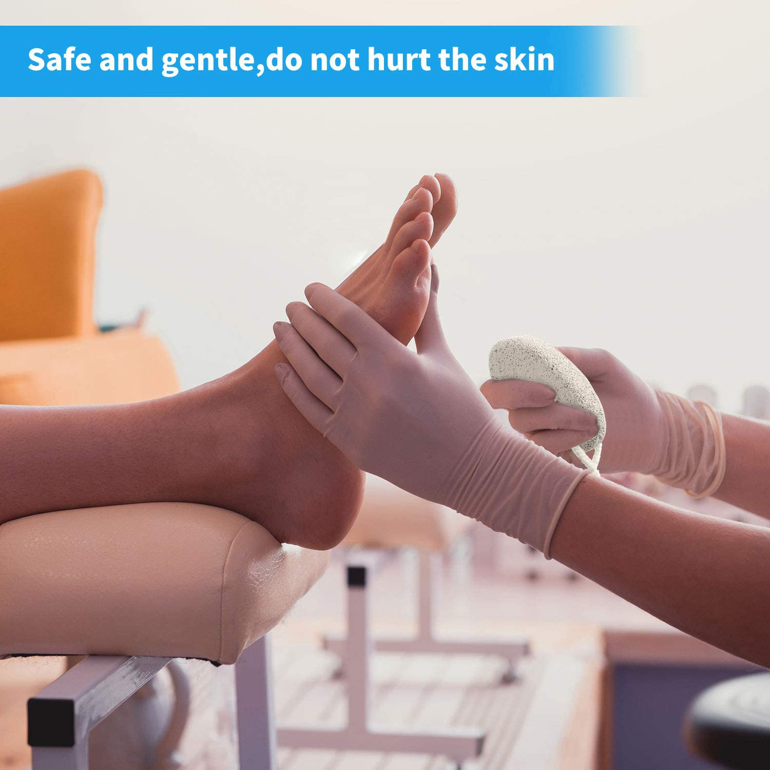 Set of 2 Pumice Stone Oval Foot Scrubber Stone Pumice Stone for Feet ...