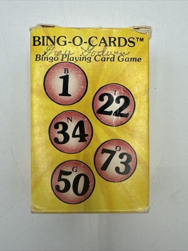 BING-O-CARDS US Game Systems Inc Printed in Belgium Bingo Playing Card ...