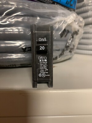 EATON BR120 20AMP 1 Pole 120 Volts Circuit Breaker | eBay