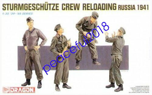 Dragon 6192 WWII German Sturmgeschütze Crew Reloading Russia 1941 Model ...